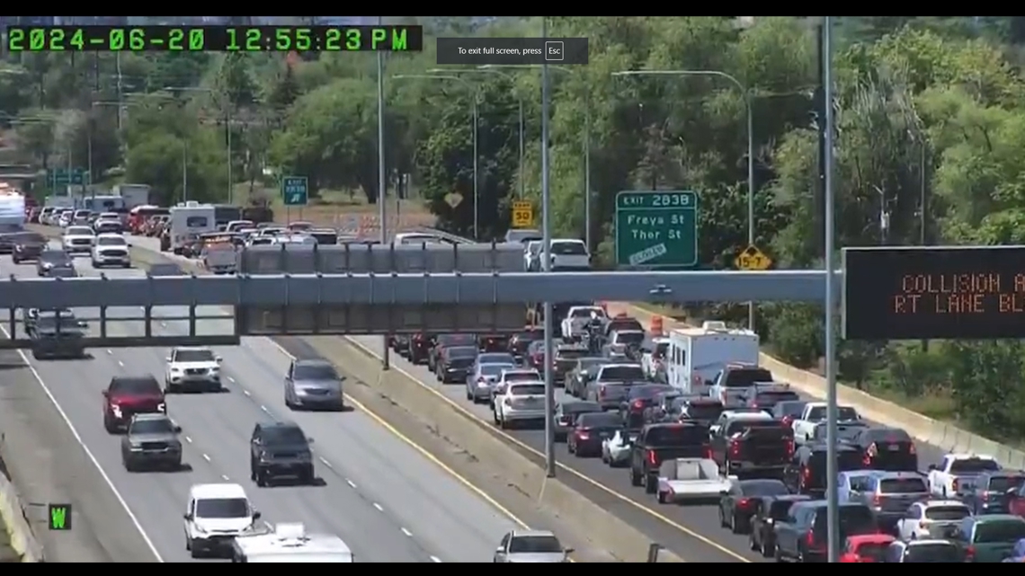 All lanes of I-90 at Thor & Freya exit now cleared following three ...