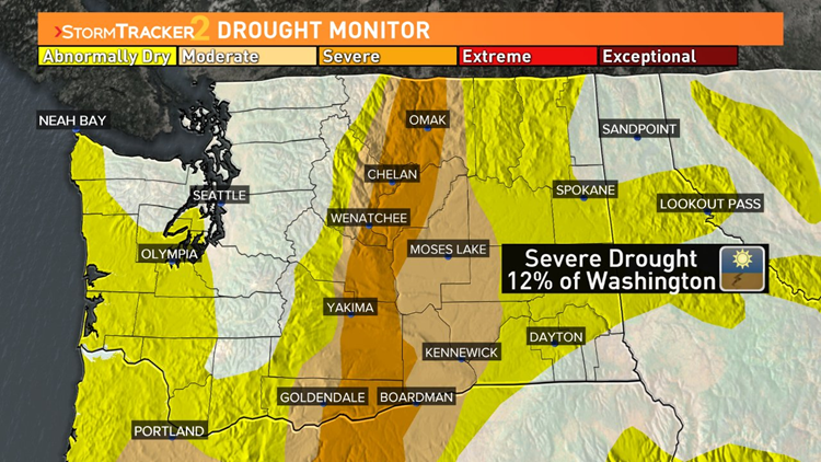 Severe drought worsens in central Washington | krem.com