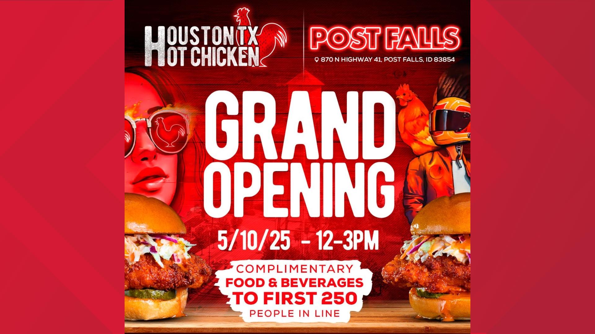 Houston Hot Chicken opening Post Falls location Saturday, May 10 | krem.com