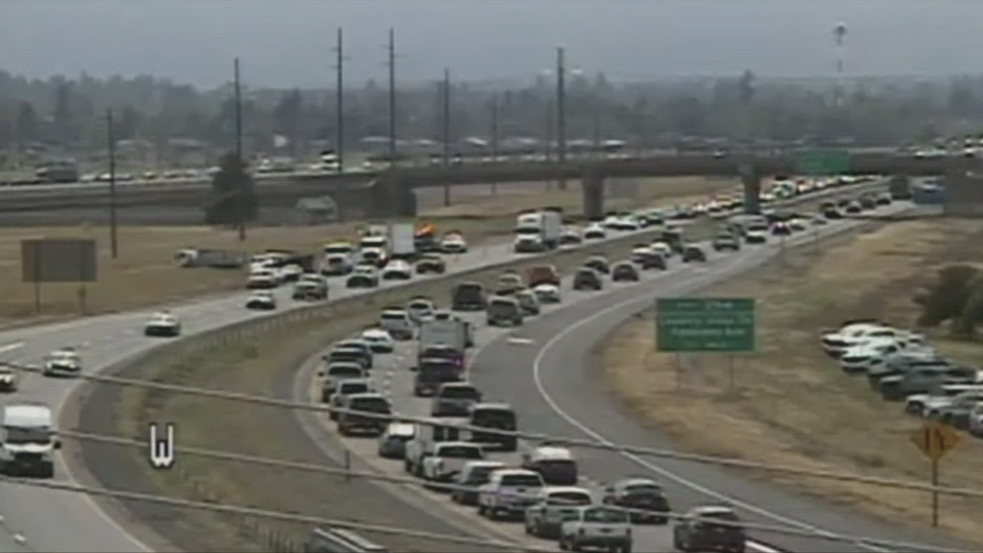 Rollover crash blocking right lane of eastbound I-90 near Freya | krem.com