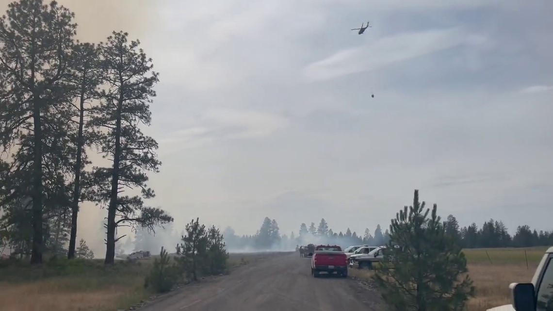 Brush fire burning in south Spokane County contained | krem.com