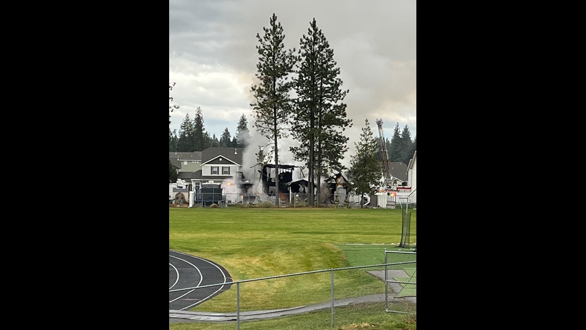 PHOTOS: Rathdrum, Idaho, house explodes after gas leak | krem.com
