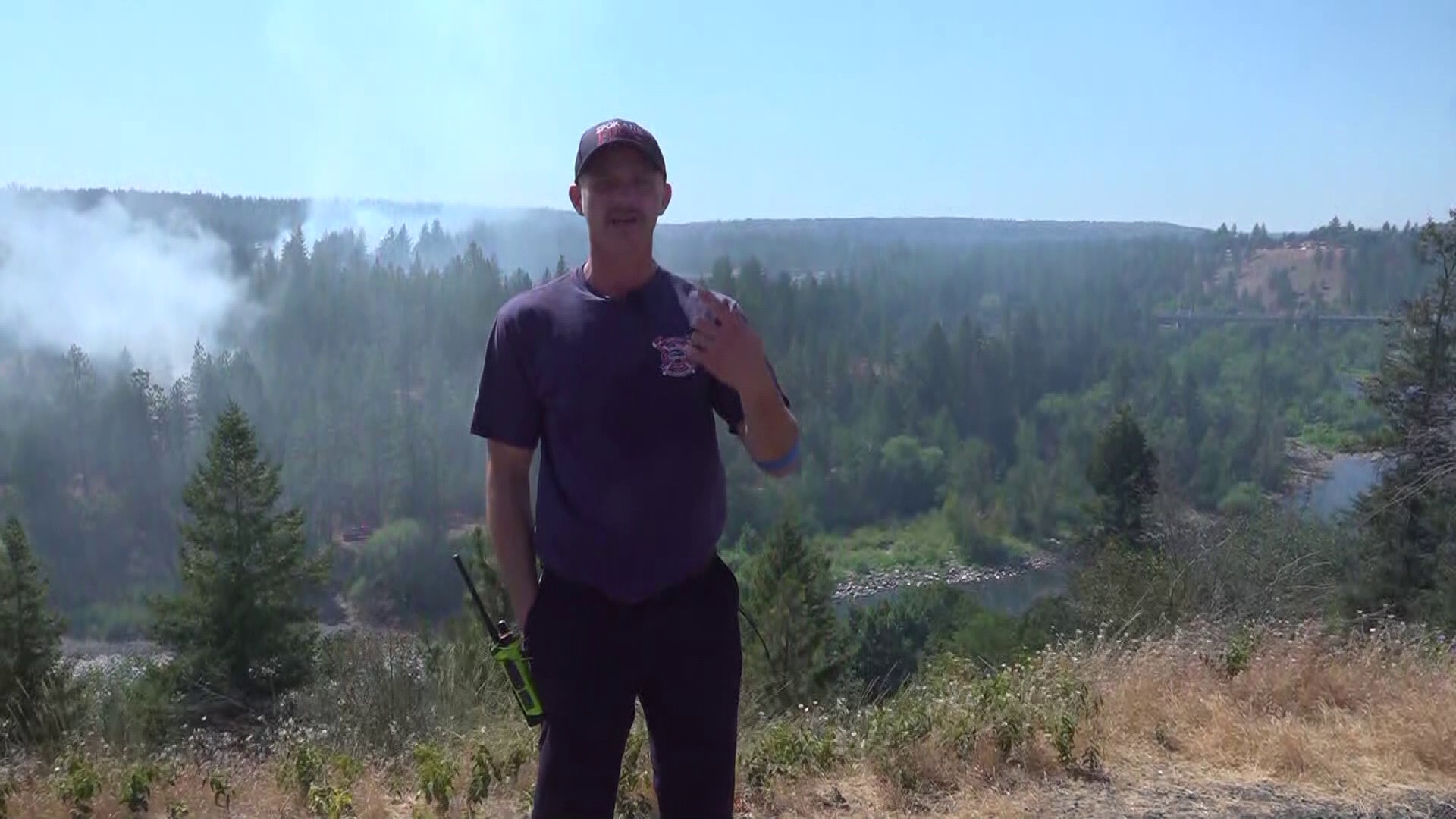 Spokane Fire Department gives update on fires near TJ Meenach Bridge ...