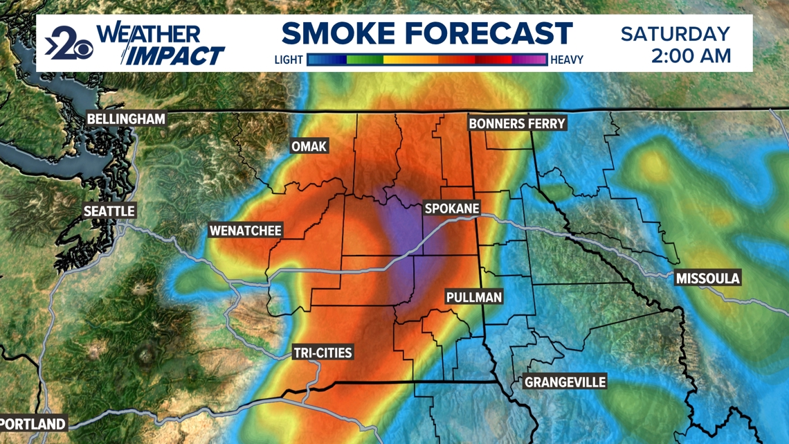 Wildfire smoke affects air quality ahead of Spokane County fair | krem.com