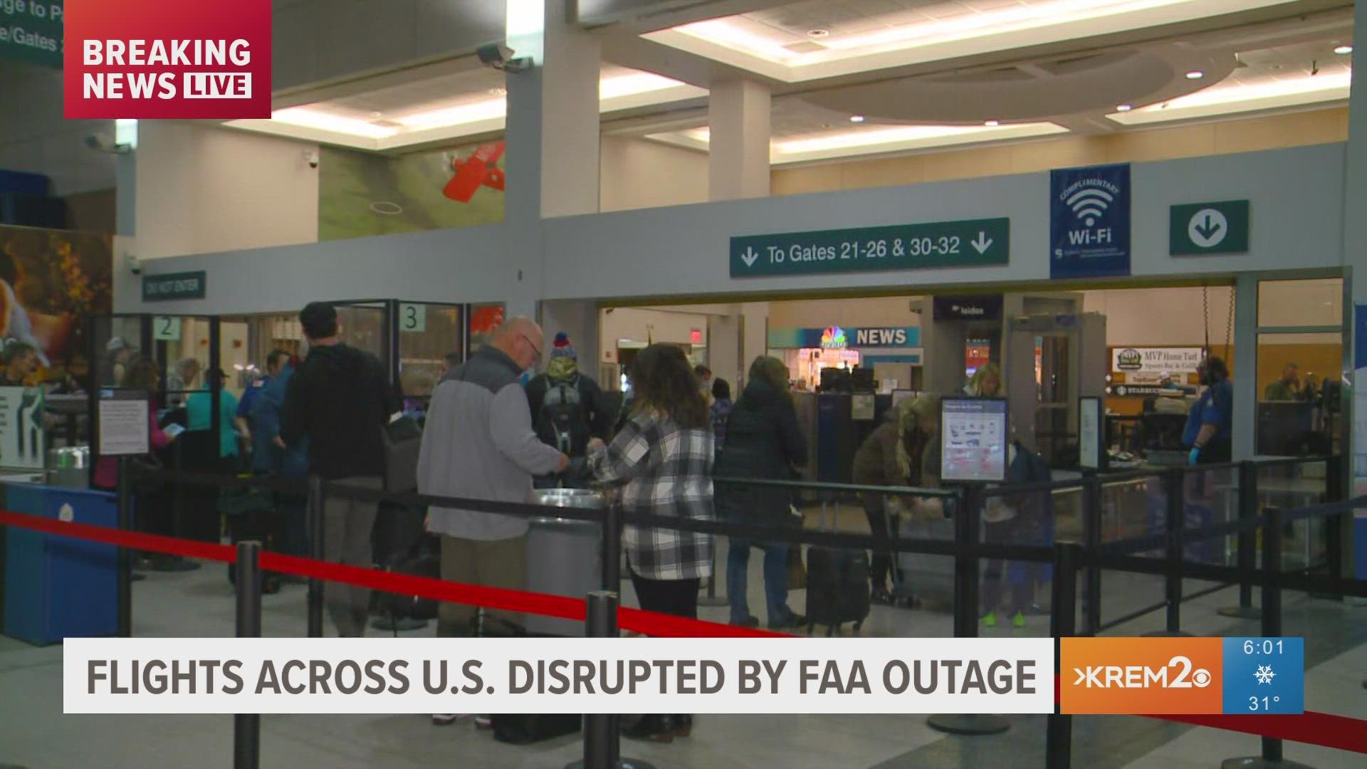 Dozens of flights delayed at Spokane International Airport after ...
