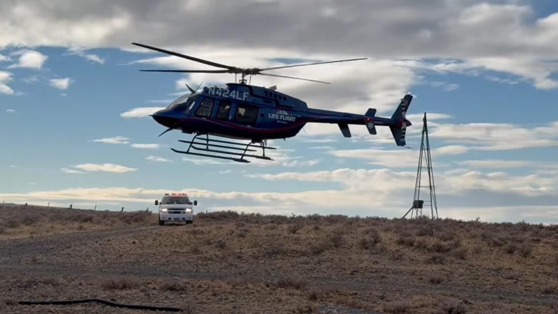 Grant County Fire District 13 rescues hiker using helicopter | krem.com
