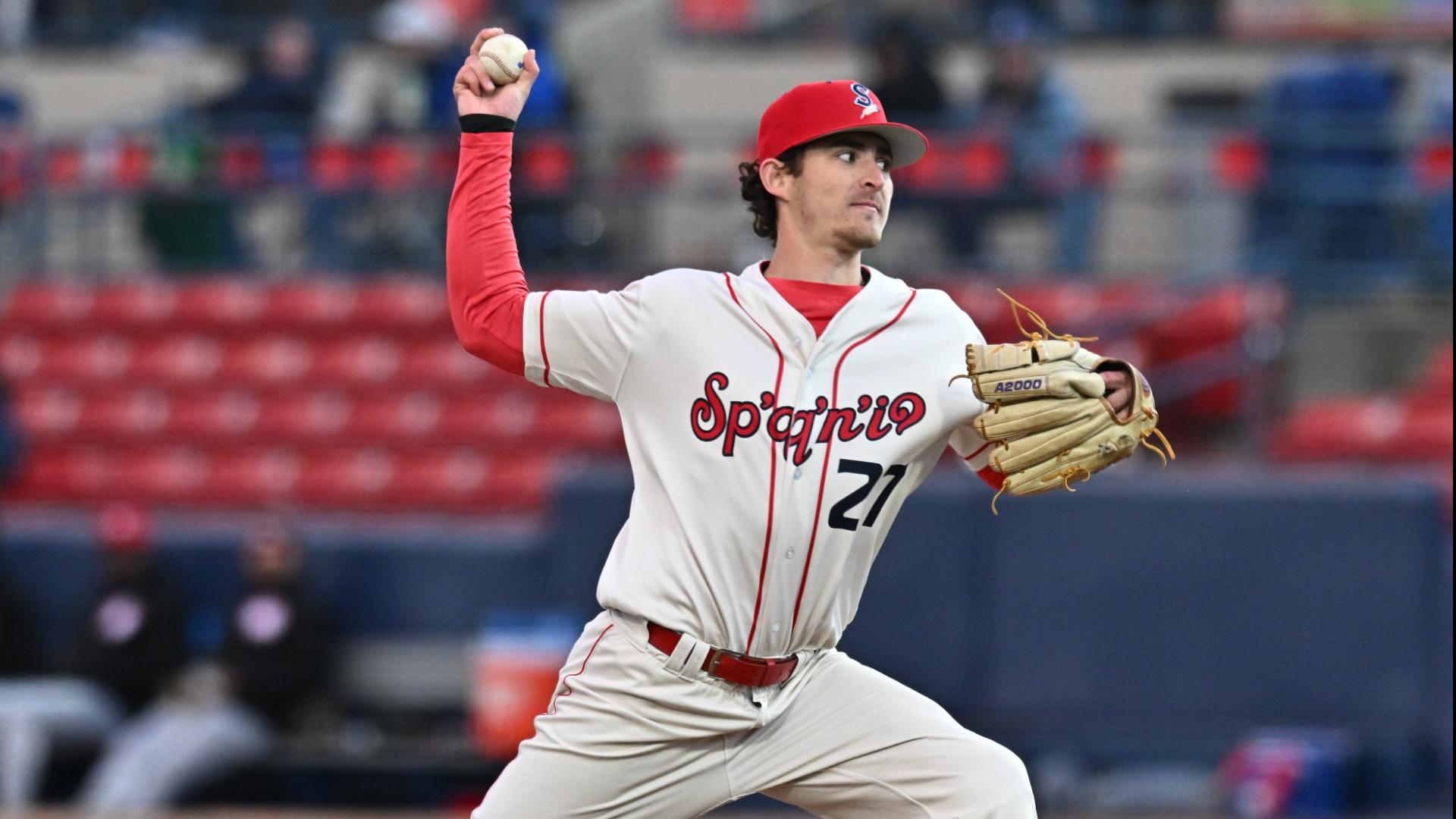 A Spokane Indians pitcher in May, McCade Brown is headed to the major ...