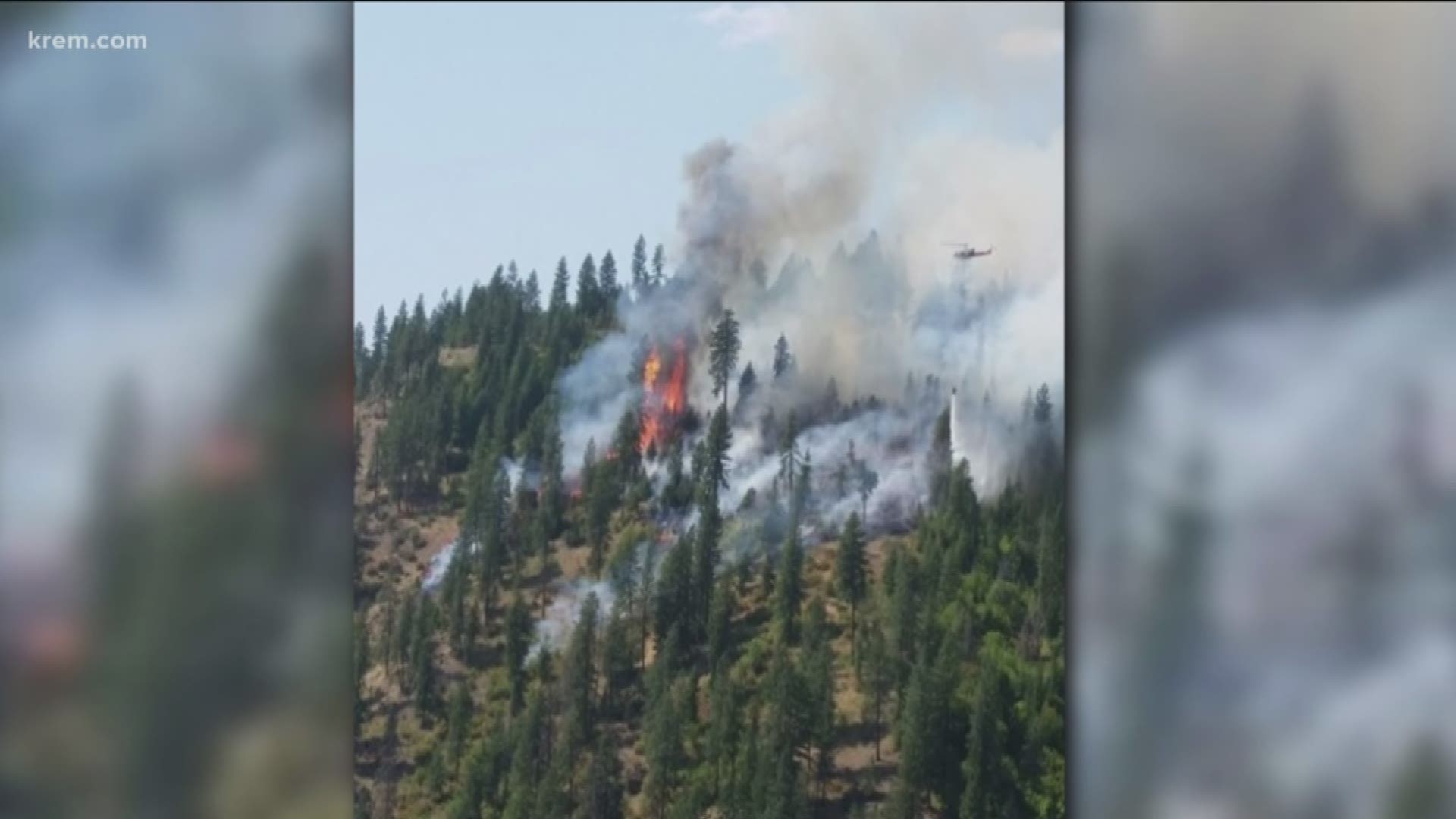 CCC Fire burns 60 acres near Cataldo | krem.com