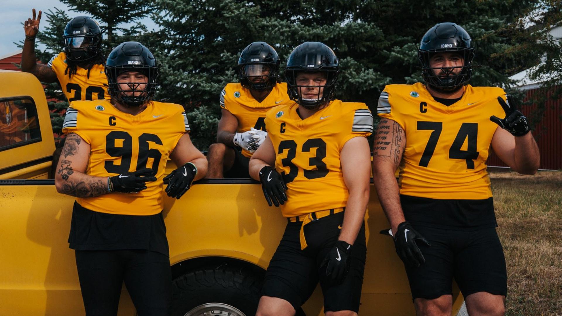 Idaho Vandals will wear 50th Anniversary gold jerseys Saturday against Utah Tech | krem.com