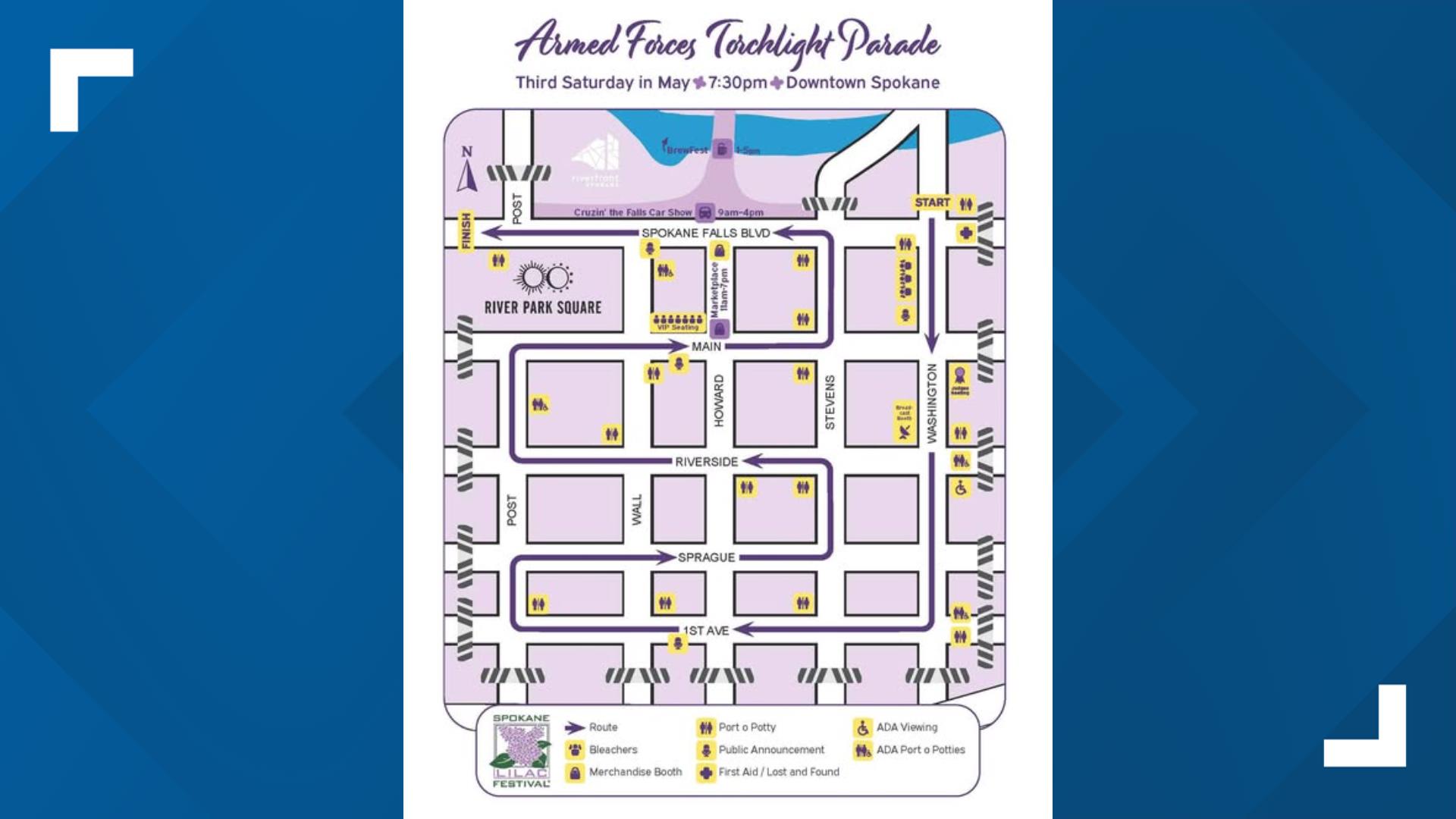 Spokane's Lilac Festival parade route cut in half | krem.com