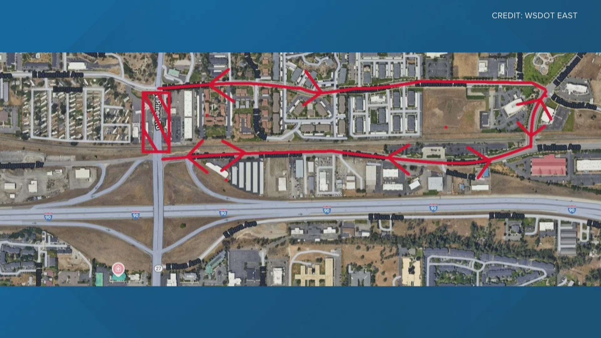 Traffic Impact Alert: SR-27 closed in Spokane Valley for emergency rail ...