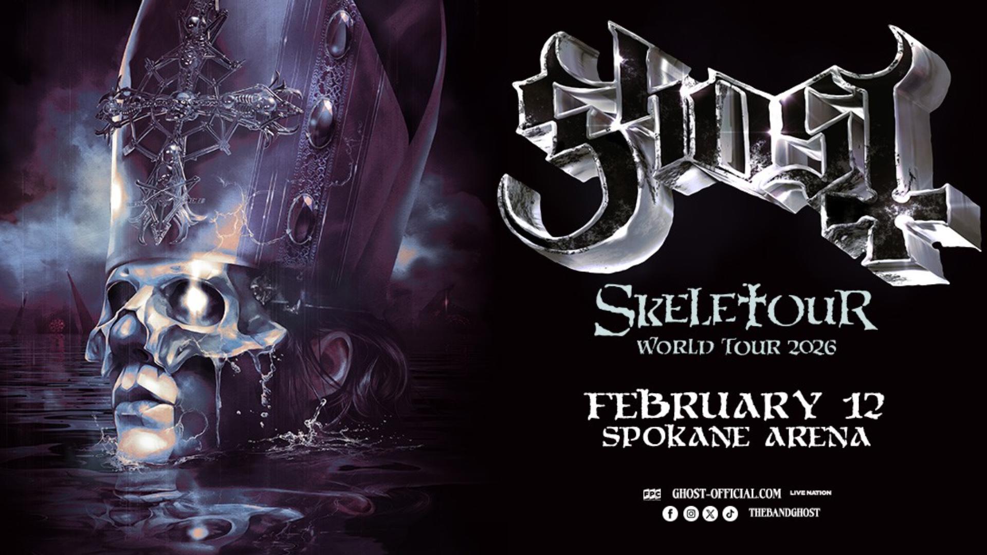 Ghost making stop to Spokane Arena this winter on Skeletour World Tour ...