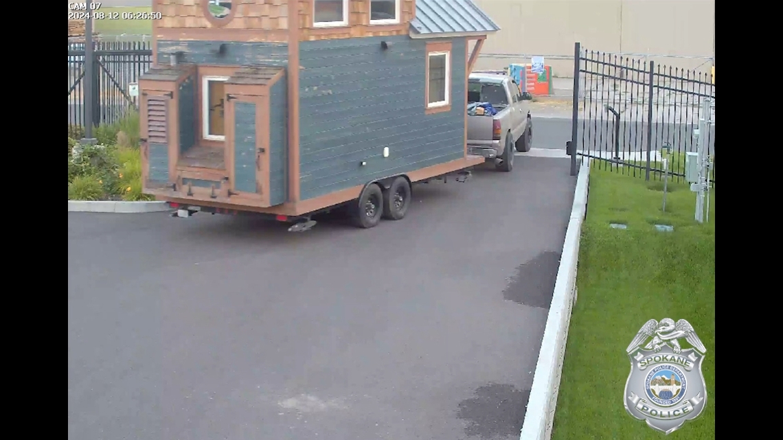 SPD asking for helping finding stolen tiny home | krem.com