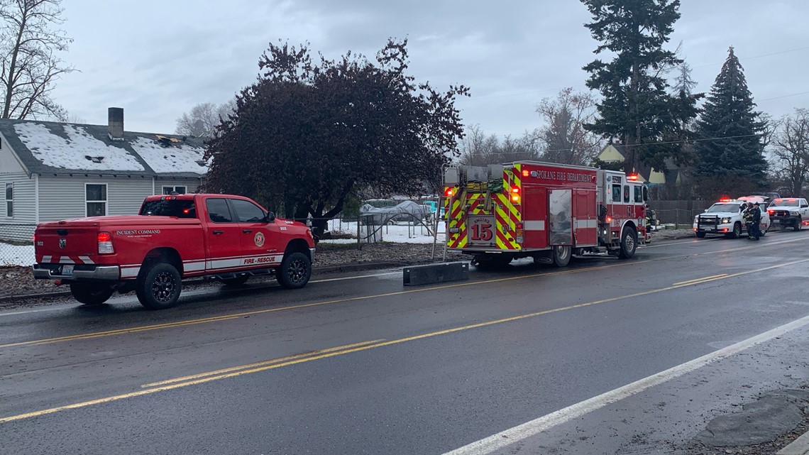 Firefighters respond to fire in Spokane home on Sunday morning | krem.com