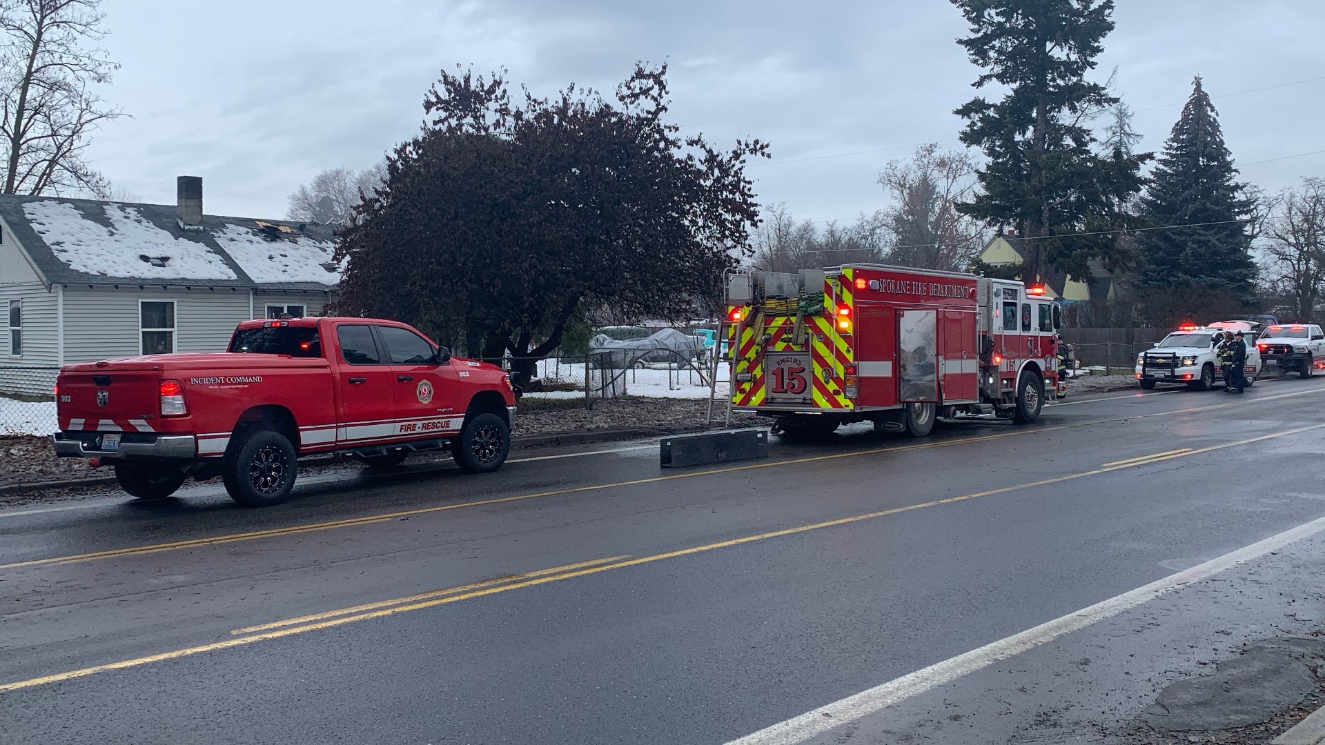 Firefighters respond to fire in Spokane home on Sunday morning | krem.com
