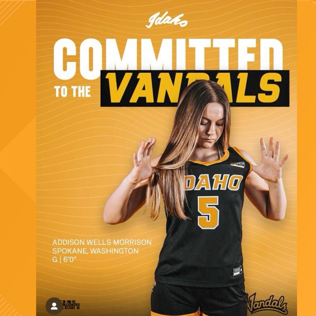 Addison Wells Morrison, daughter of Adam Morrison, commits to Idaho ...