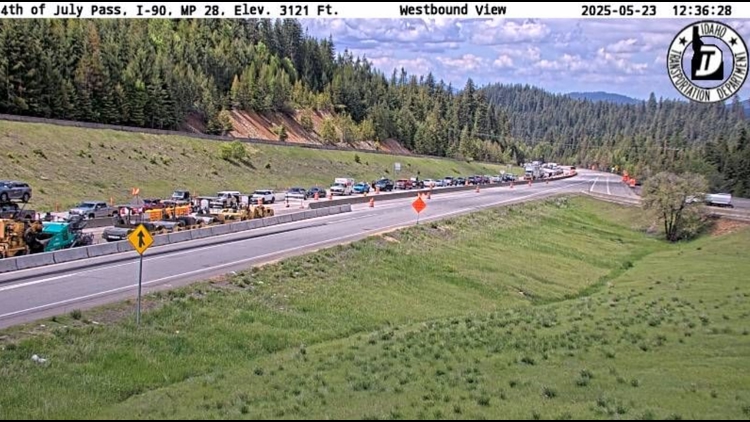Eastbound I-90near Fourth of July pass fully closed due to rollover ...