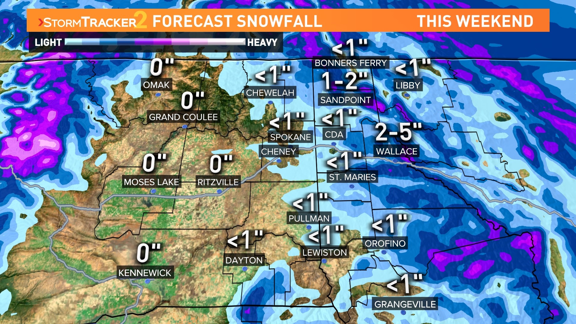Snow, rain in Spokane this weekend, followed by bitter cold | krem.com