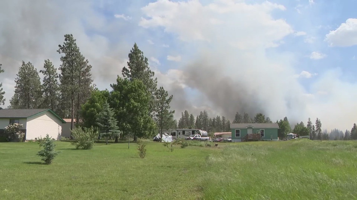Here's the latest on the Grove Fire in south Spokane County | krem.com