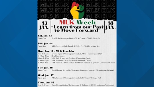 Here is a list of events honoring Martin Luther King Jr. in Spokane ...