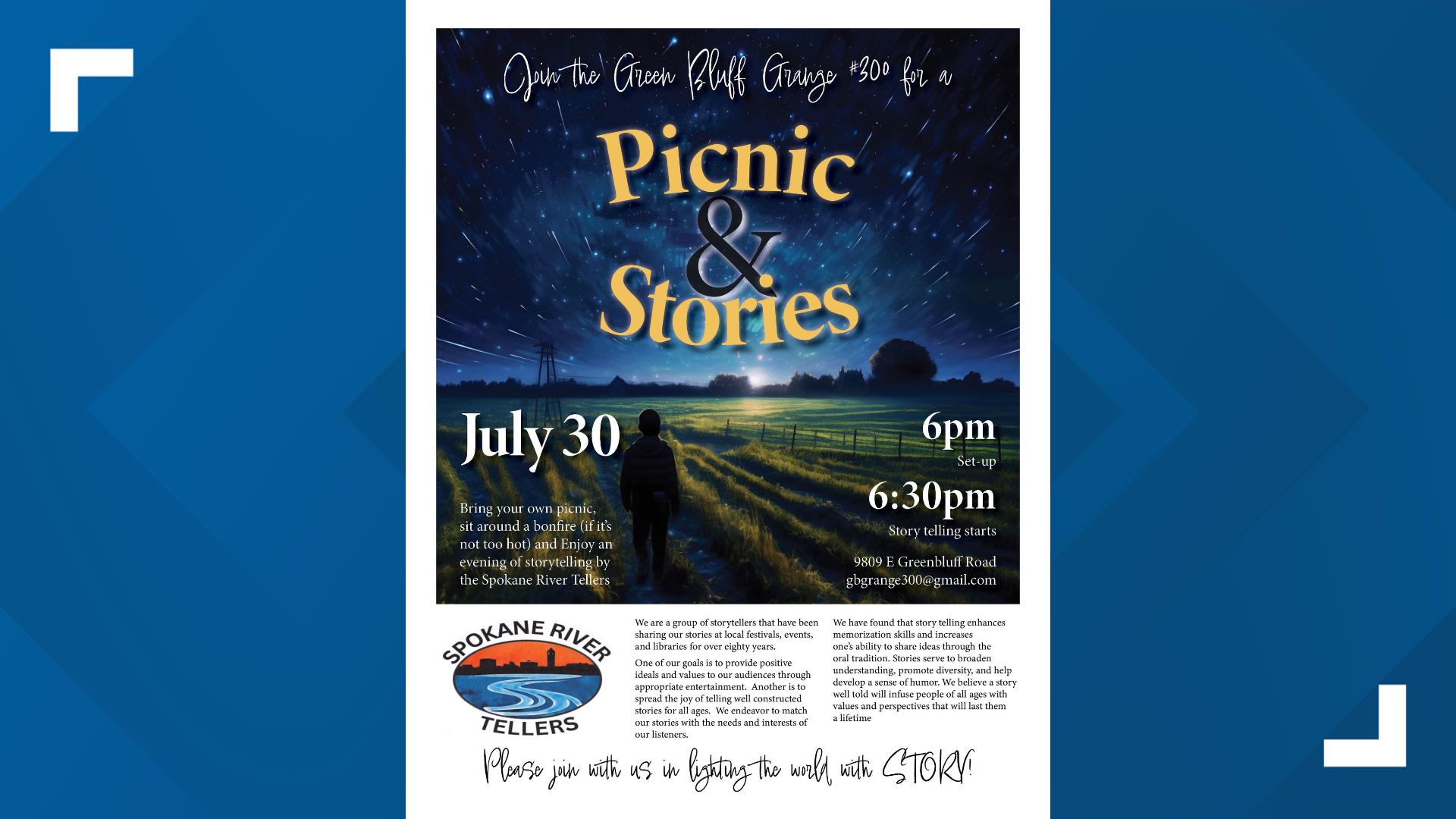 Green Bluff Grange to host picnic and story night | krem.com
