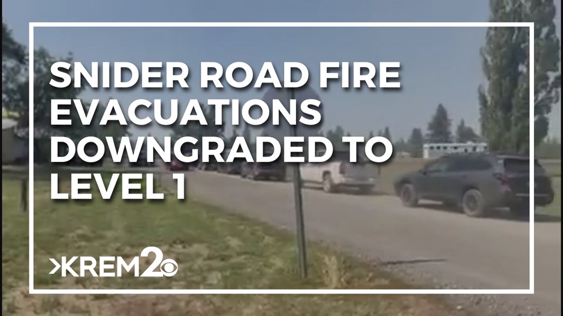 Level 1 evacuations in place for Snider Road Fire near Fishtrap | krem.com