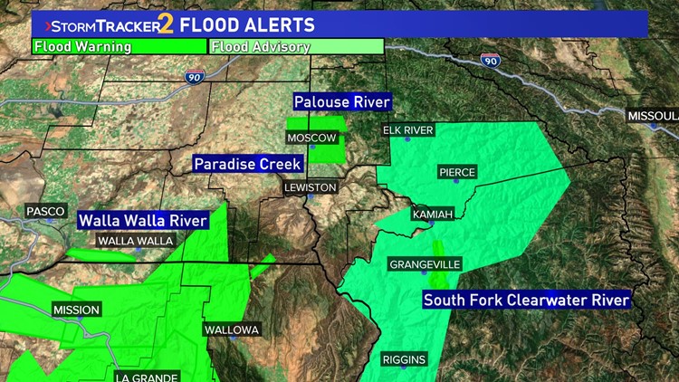Record rainfall for Spokane and Pullman in early April | krem.com