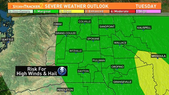 Storms pose high wind, hail, flooding, lightning risk for Spokane ...