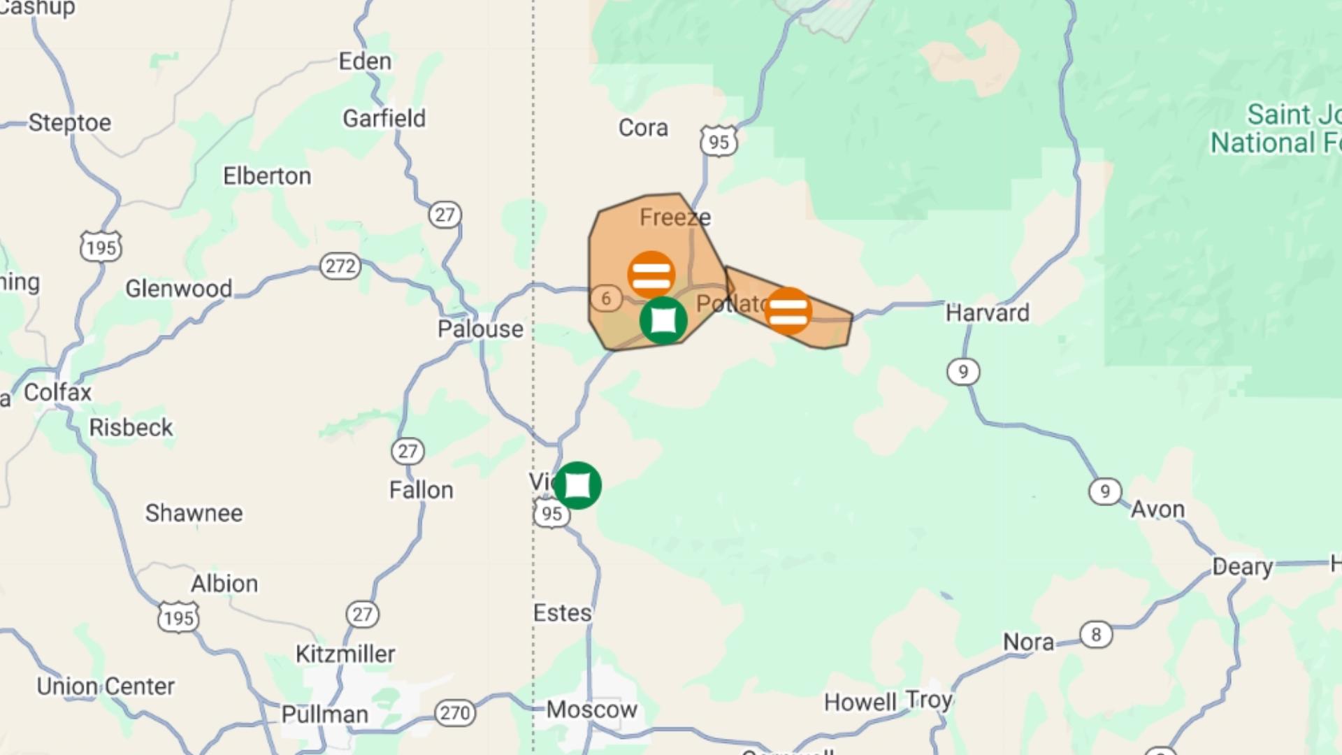 At least 2,000 without power near Palouse amid heavy rain, floo | krem.com