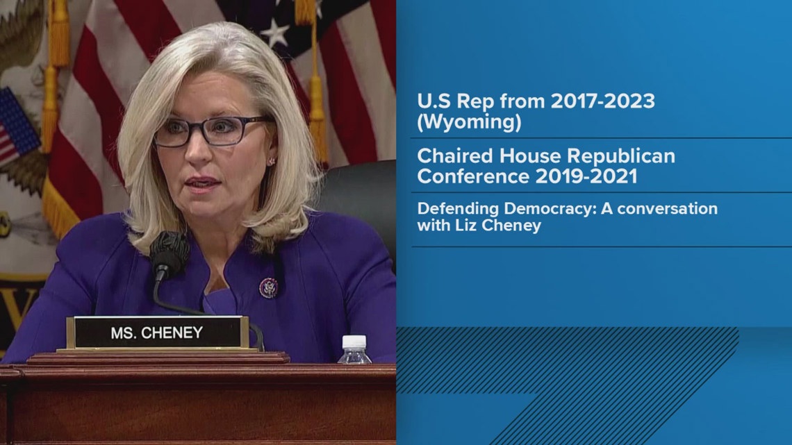 Former U.S. Representative Liz Cheney speaking in Spokane | krem.com