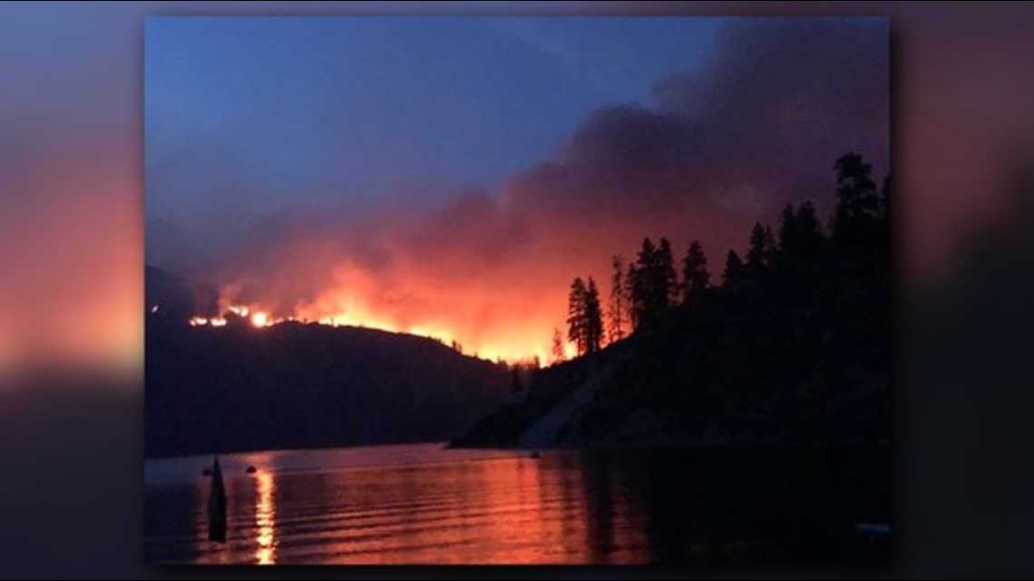 Williams Flats Fire on Colville Reservation still burning, but fully ...