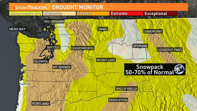 Spokane on track to receive about half of normal snowfall for December ...
