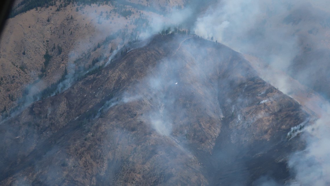 Williams Flats Fire on Colville Reservation still burning, but fully ...