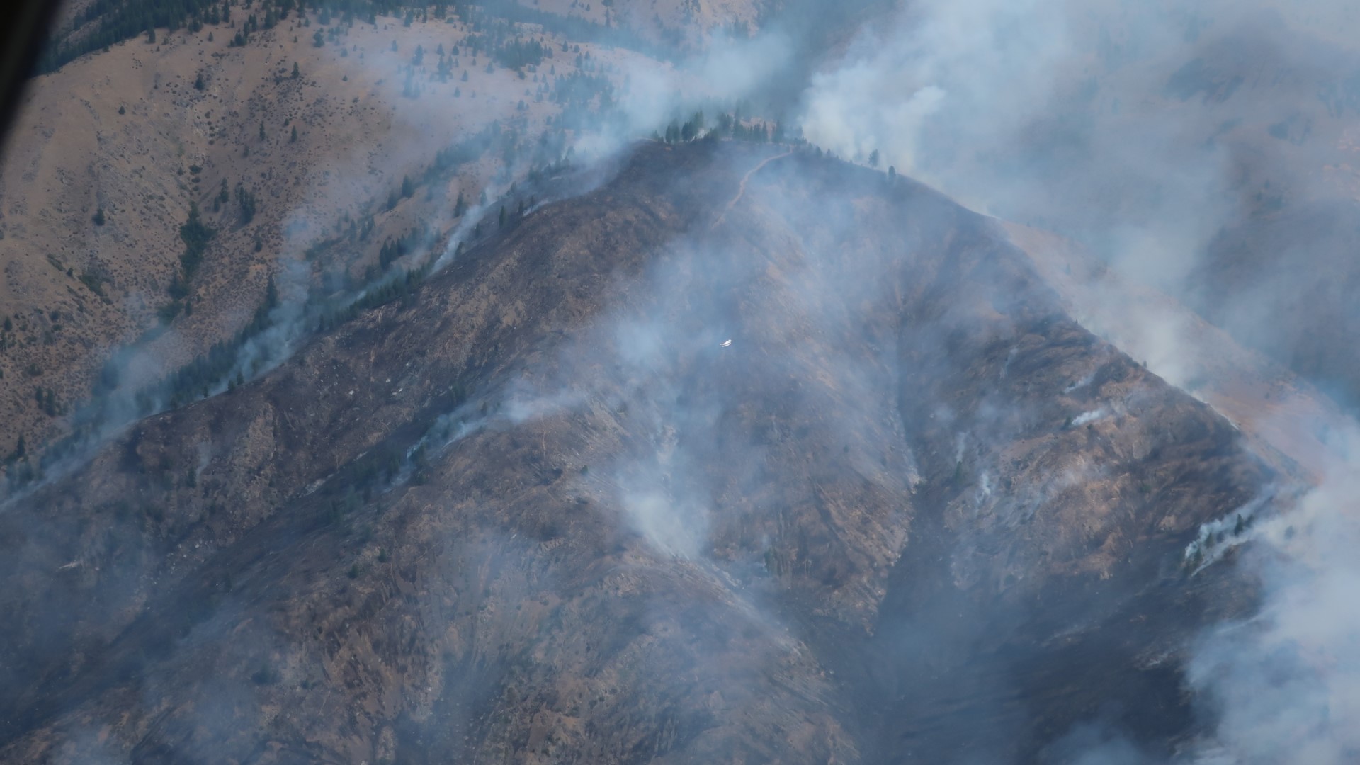 Williams Flats Fire on Colville Reservation still burning, but fully ...