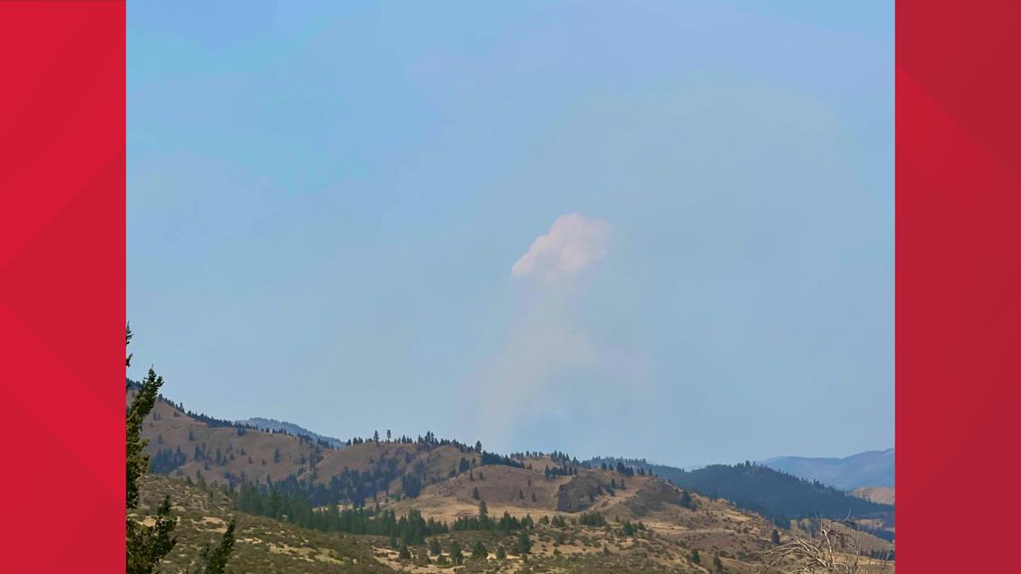 Evacuations in place for wildfire burning north of Keller | krem.com