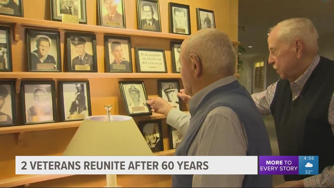 Two Navy veterans reunite in retirement community after 60 years | krem.com