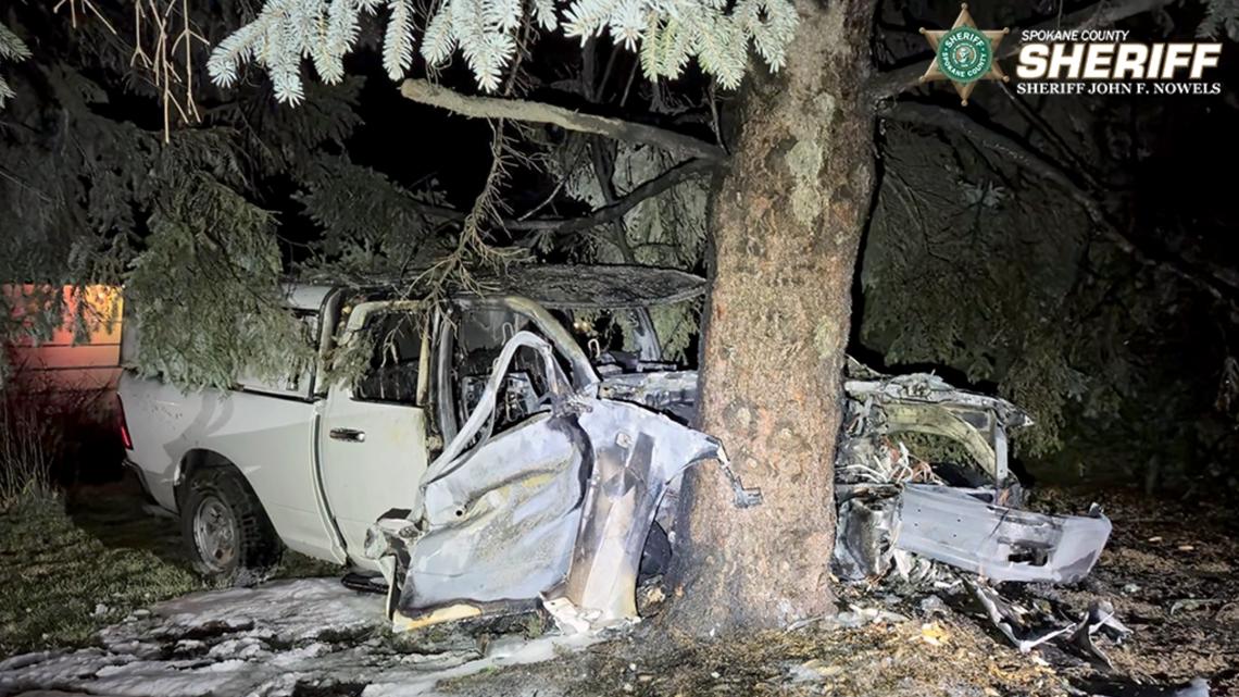 Good Samaritan rescues driver from fiery truck crash | krem.com