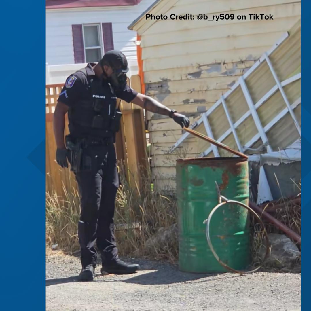 Video shows mysterious barrel in Spokane, police say no human remains ...
