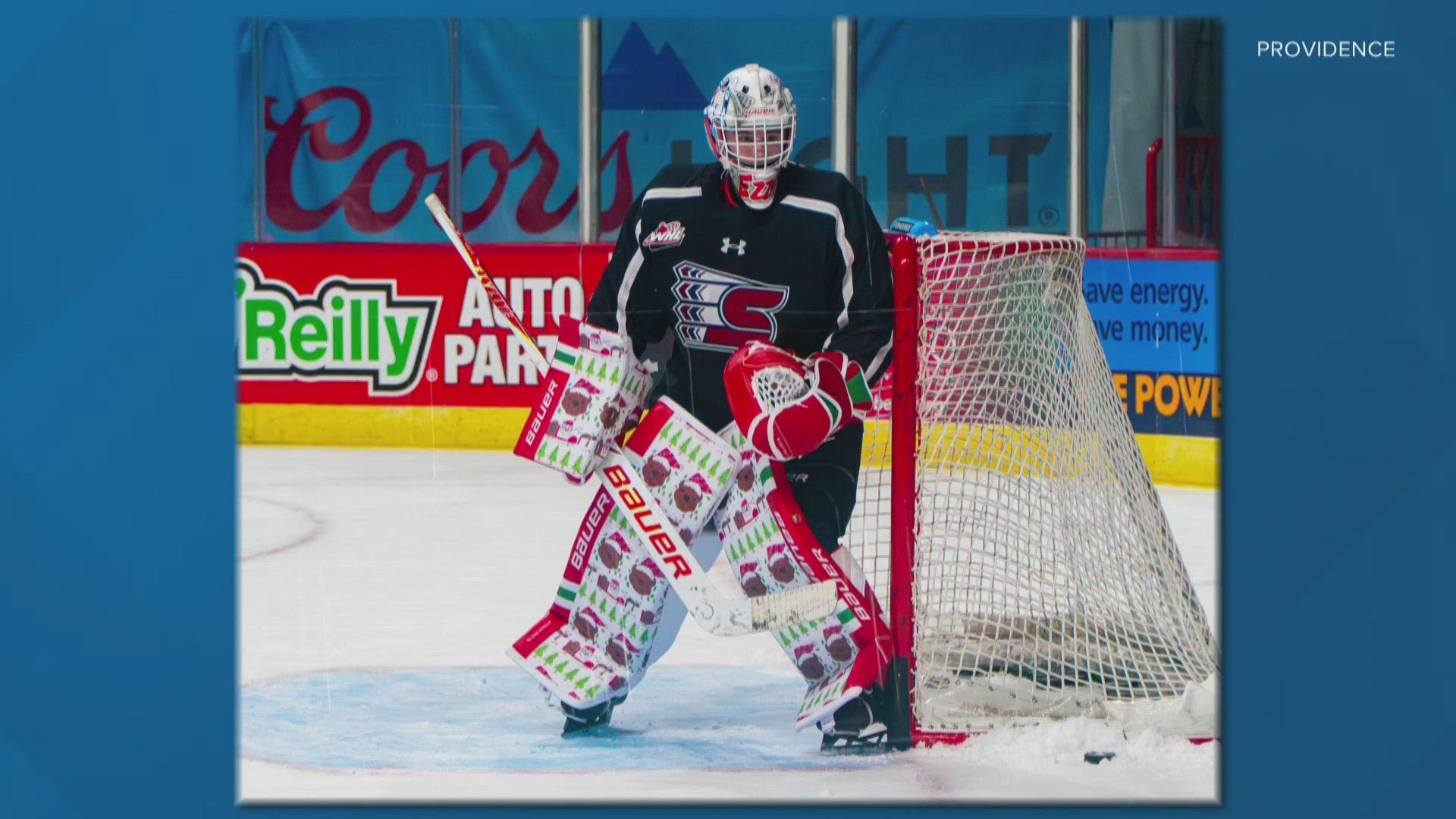 Sacred Heart patients design hockey pads for Spokane Chiefs goaltender ...