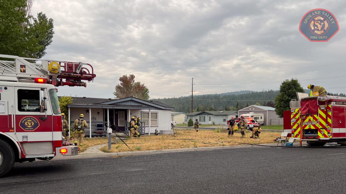 Home damaged in fire in Spokane Valley | krem.com