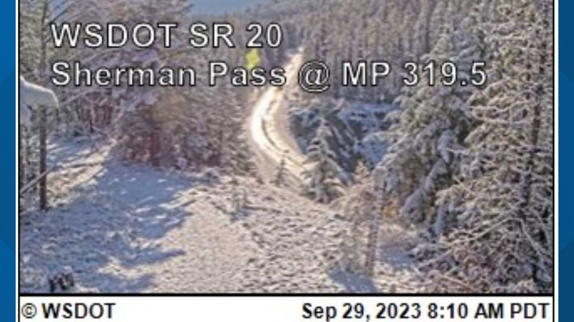 Snow falls on Sherman Pass, first plow of season for WSDOT crews | krem.com