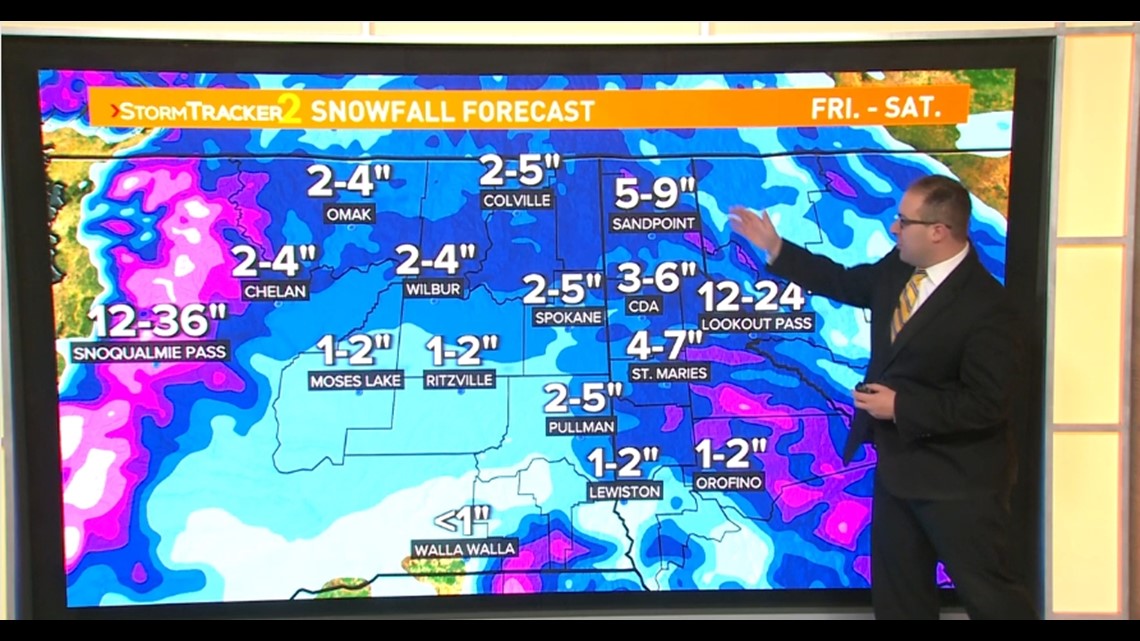 Spokane snow | Weekend flurries expected | krem.com