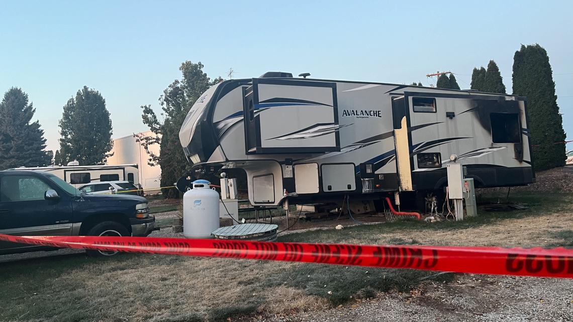 Two dead following fire in RV park near Colbert | krem.com