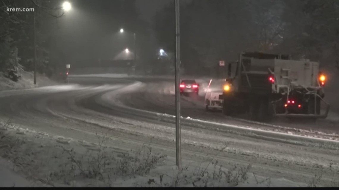 Spokane Valley used salt to combat icy roads following Wednesday ...