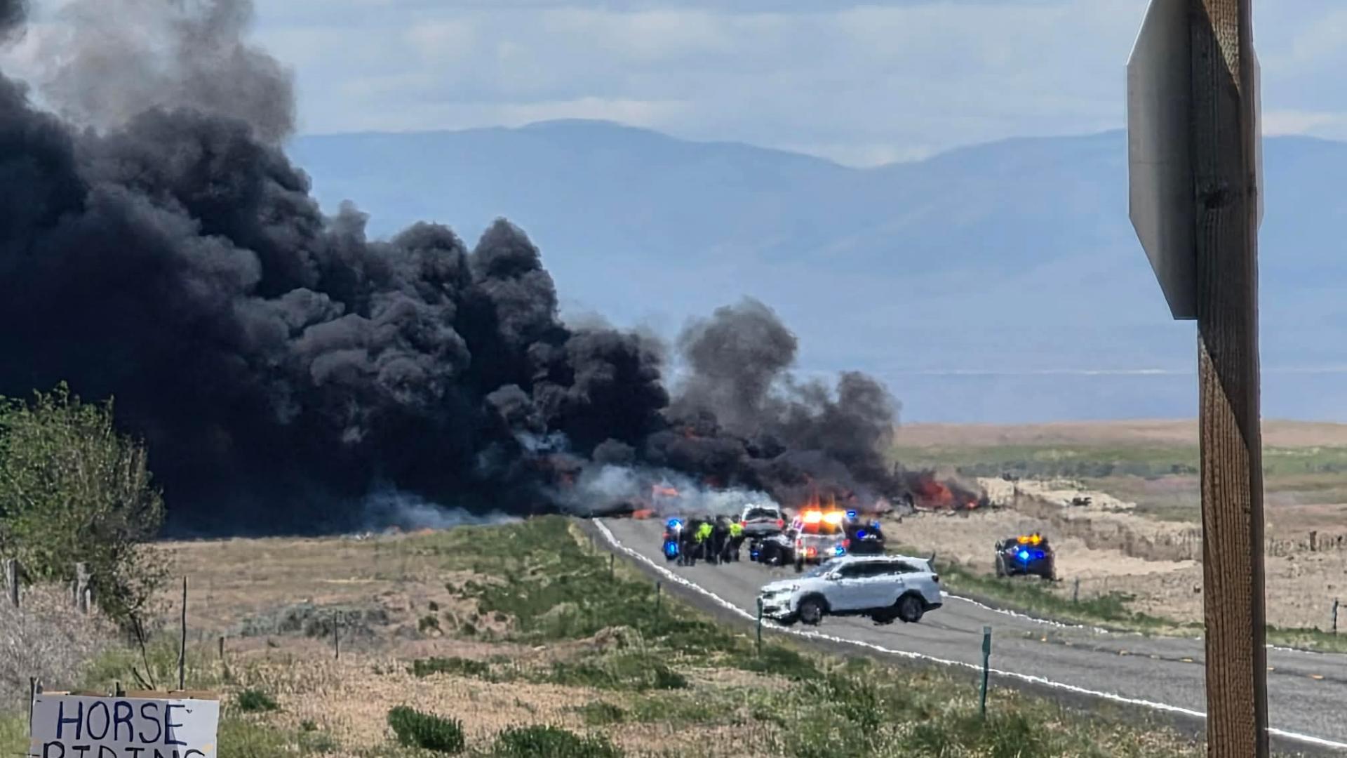 PHOTOS: Crash site shows aftermath of Idaho air show jet crash | krem.com