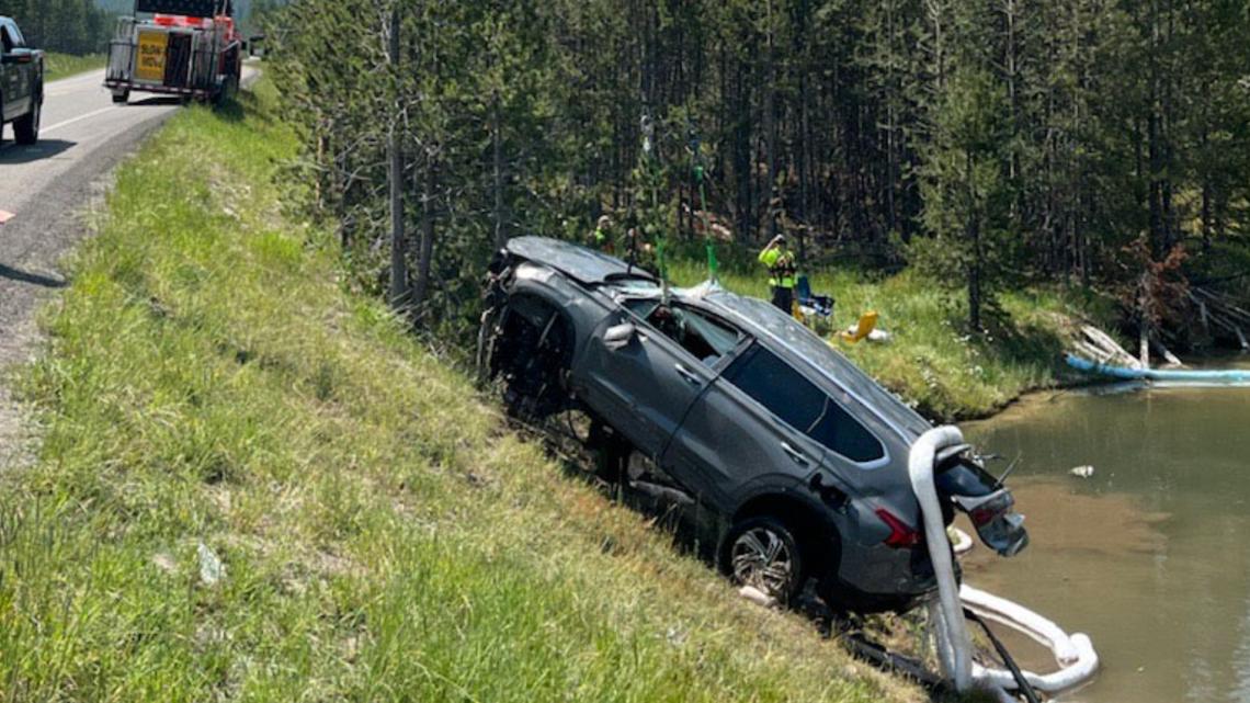 Five injured after car crashes into geyser in Yellowstone National Park ...