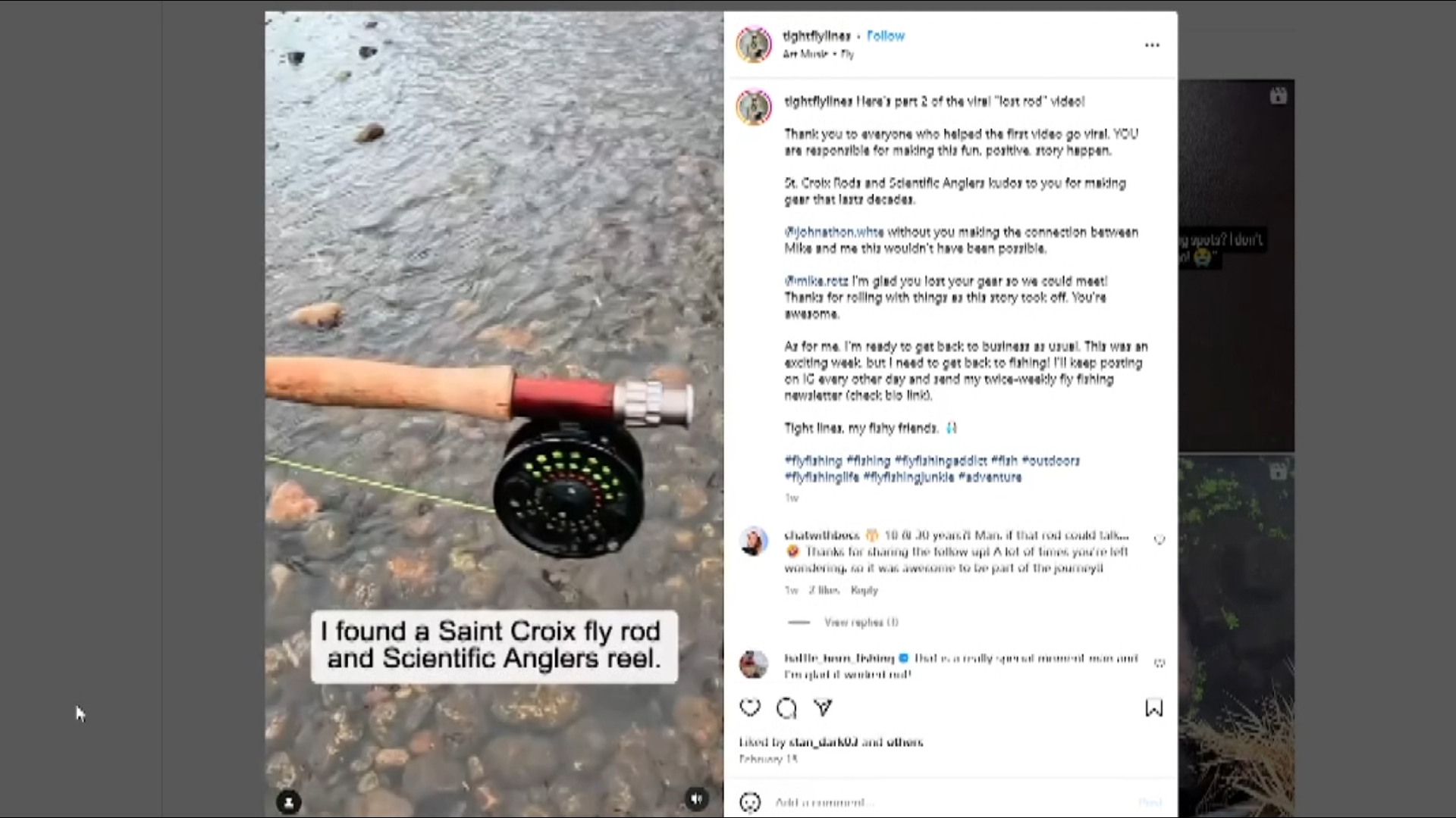 Idaho angler's lost rod fished up by another | krem.com
