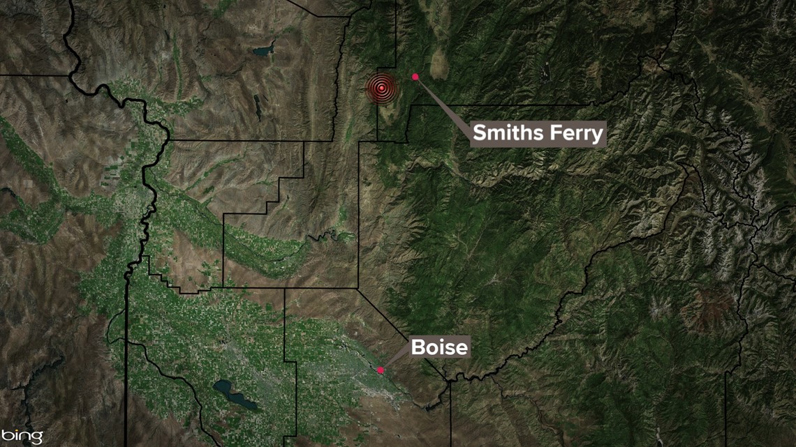 Two earthquakes Sunday near Smiths Ferry, Idaho | krem.com
