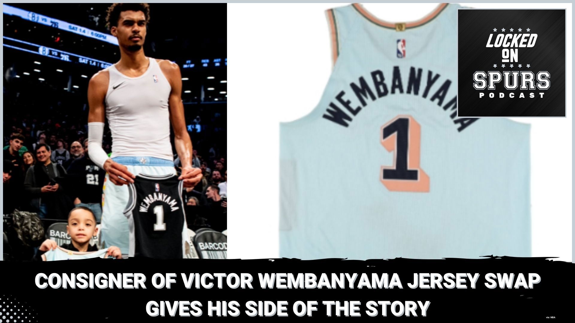 Spurs' Wembanyama jersey swap: Consignor gives his side of the story, the controversial auction ...