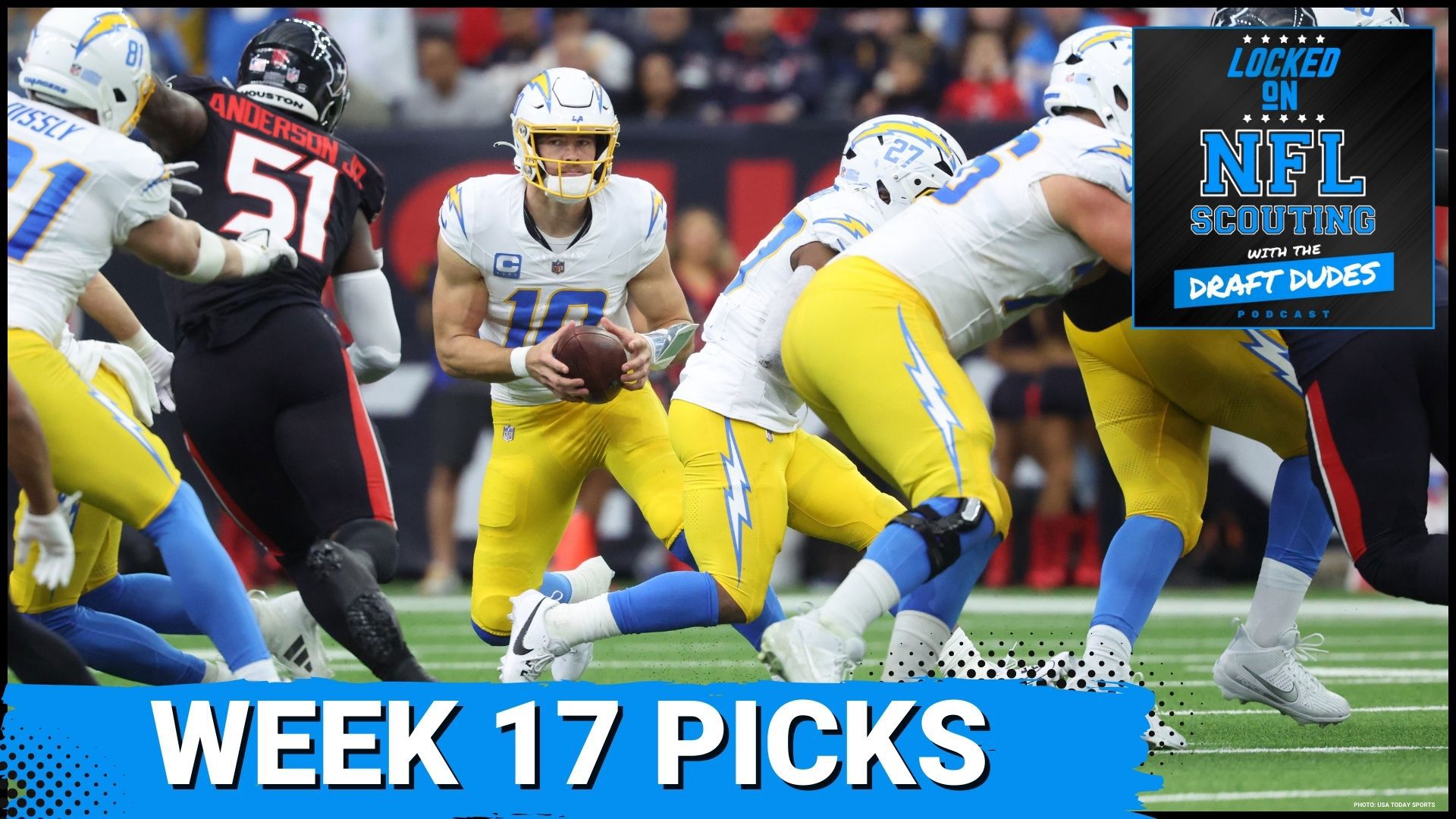 WEEK 17 PICKS: Chargers or Texans? Ravens or Packers? Bills or Eagles ...
